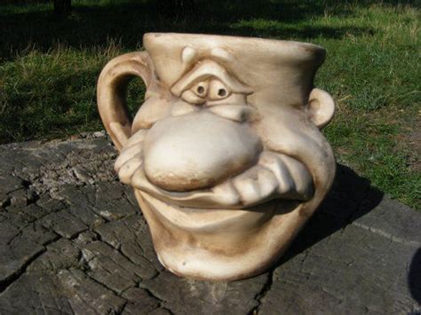 Face Mug Beer Mug Moustached Cup Toby Jug Ceramic Coffee Mug Clay Cup