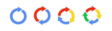 Premium Vector Circle Arrows Icon Rotation Arrow Symbol Refresh