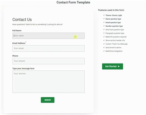 Easy Form Wordpress Plugin