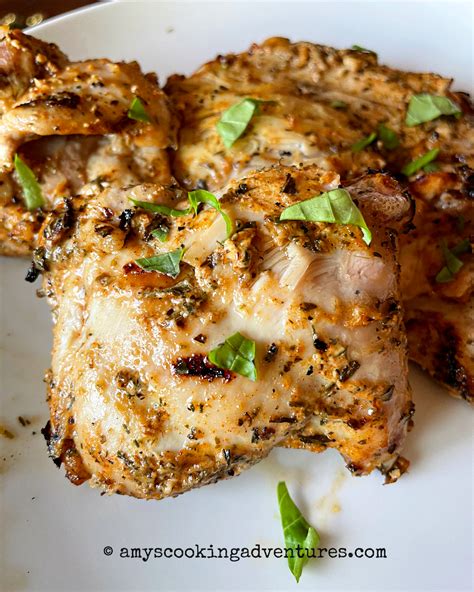 Greek Yogurt Marinated Chicken Thighs