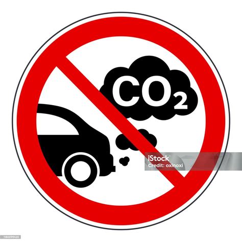 二氧化碳交通尾氣禁令或禁止標誌汽車煙霧雲符號向量圖形及更多削減圖片 削減 煙霧 空氣污染 二氧化碳 Istock