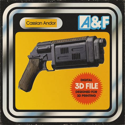 Cassian Andor Mw 20 Bryar Blaster Stl Andor Etsy Uk