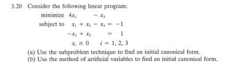 solved consider the following linear program use the