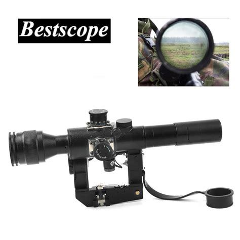 Tactical Hunting Svd Dragunov Optics 4x26 Red Illuminated Rifle Scope