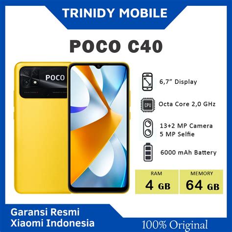 Jual Xiaomi POCO C40 - 4/64 GB - Garansi Resmi | Shopee Indonesia