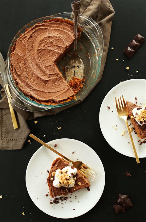 Chocolate Peanut Butter Mousse Pie Minimalist Baker Recipes