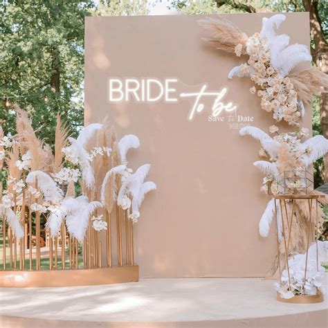 Bride To Be Neon Sign Engagement Party Bridal Shower T Custom