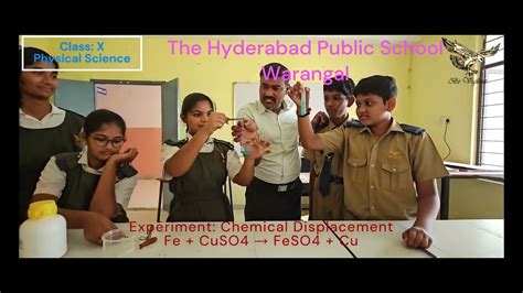 Chemical Displacement Experiment Fe Cuso4 → Feso4 Cu Youtube