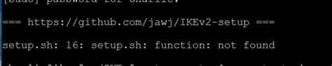 Function Not Found Issue Jawj IKEv Setup GitHub
