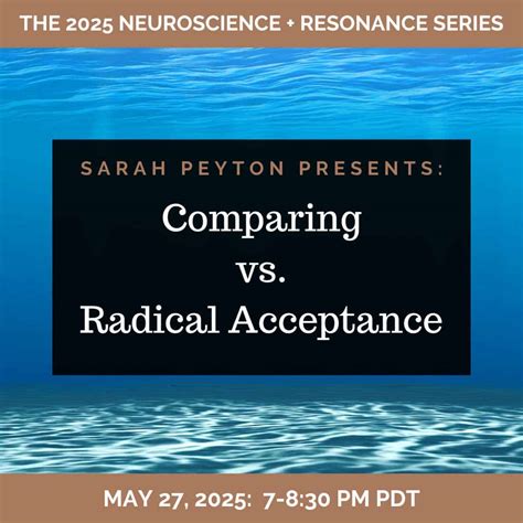 Comparing Vs Radical Acceptance Sarah Peyton
