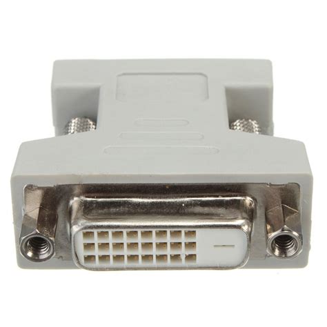 Dvi I Female Analog 241 To Vga Male 15 Pin Connector Adapter Converter