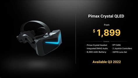Pimax Announces Crystal Qled Mini Led Headset