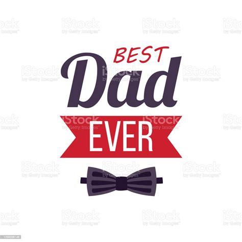 최고의 아빠 이제까지 검은 나비 넥타이와 아버지의 날 인사말 카드 0명에 대한 스톡 벡터 아트 및 기타 이미지 0명 1위 가족 Istock
