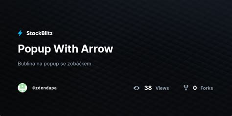 Popup With Arrow StackBlitz