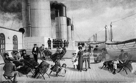Passengers On First Class Deck Of The Titanic Advertising Poster