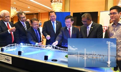 Monopole Transmission Tower Next To The Penang Bridge To Be Completed