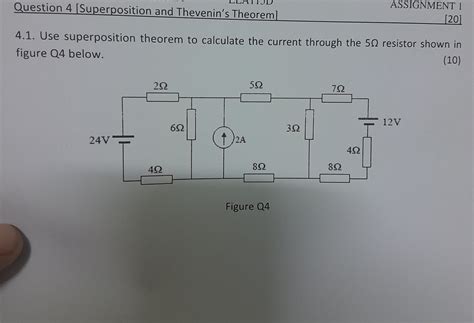 solved question 4 [superposition and thevenin s