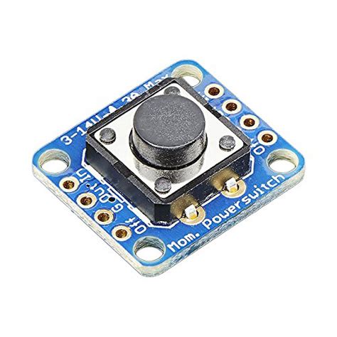 Adafruit Industries Llc Push Button Switch Breakout 1400 Accessories
