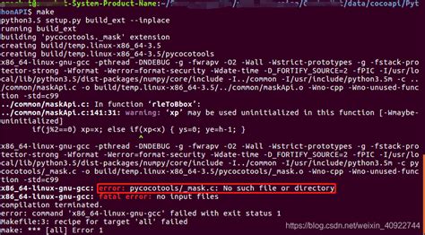 解决编译 Cocoapi时出现的 Pycocotoolsmaskc No Such File Or Directory”错误