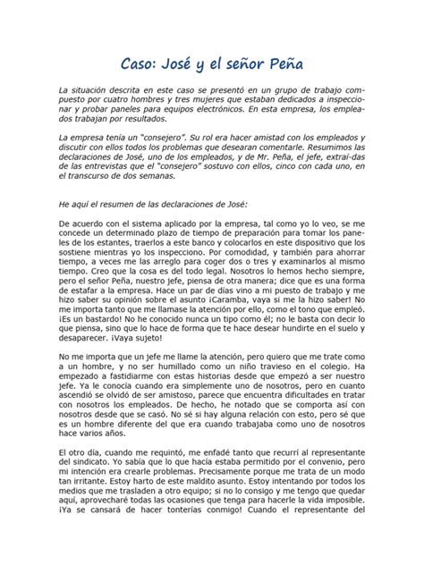 Caso Jose Y El Senor Pena Pdf