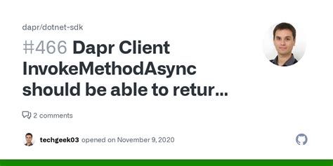 Dapr Client InvokeMethodAsync Should Be Able To Return HttpResponseMessage Issue Dapr