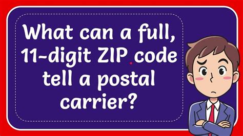 What Can A Full 11 Digit Zip Code Tell A Postal Carrier Youtube