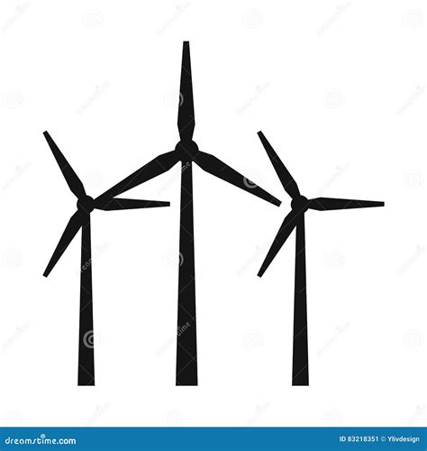 Wind Turbines Icon Simple Style Stock Vector Illustration Of Innovation Efficiency 83218351