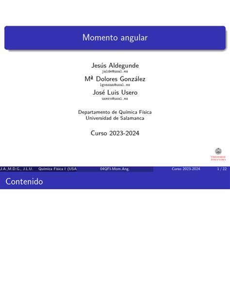 T04 Momangular Pdf Momento Angular Rotación