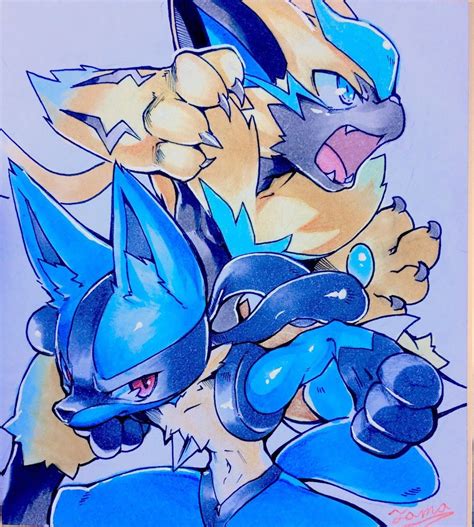 Zeraora By Tamanosuke01 Lucario And Zeraora Pokemon Art Beautiful