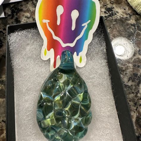 Borosilicate Implosion Pendant Hand Blown Glass Frit Implosion