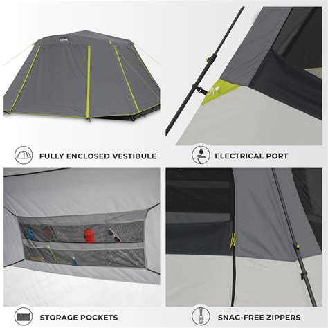 6 Person Instant Cabin Tent Core Equipment