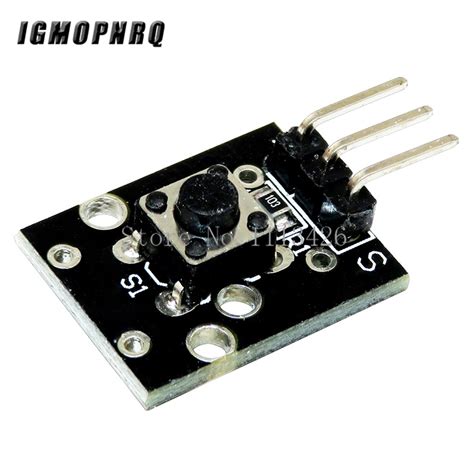 1pcs KY 004 3pin Button Key Switch Sensor Module For Diy Starter Kit 6 6 5mm 6x6x5mm KY004