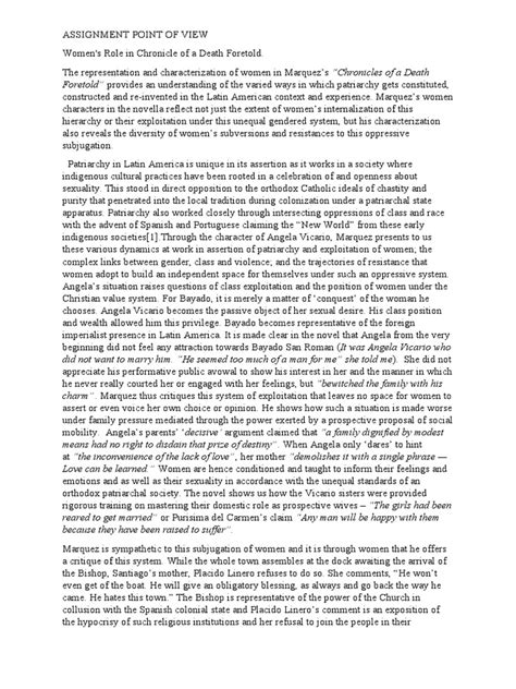 Assignment Point Of View Pdf Social Science Mystery Thriller