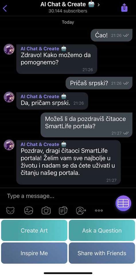Viber Ai Chat And Create Veštačka Inteligencija čet Bot Tech Platforme