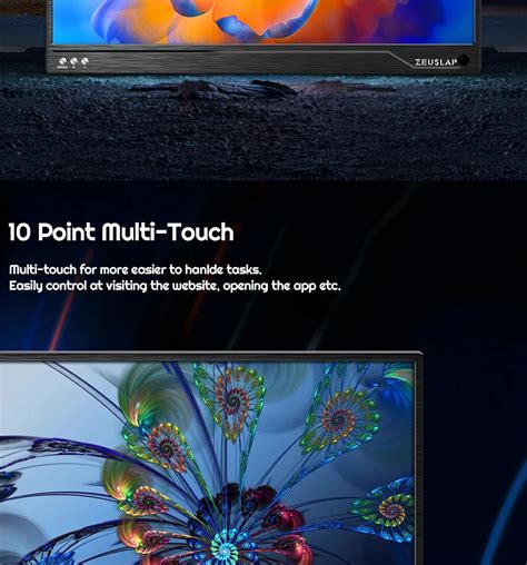 Buy Zeuslap P15AT 15 6inch Touch Portable Monitor 1920 1080P FHD IPS