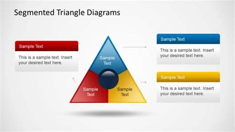 Segmented Triangle Diagram다이어그램s For 무료ppt템플릿