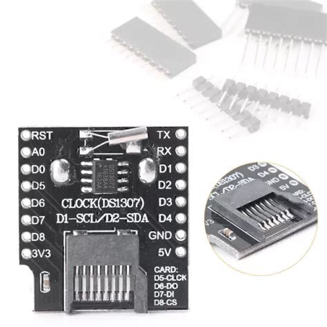 Micro Sd Wemos D1 Data Logger Shieldrtc Ds1307 Clock For Arduino