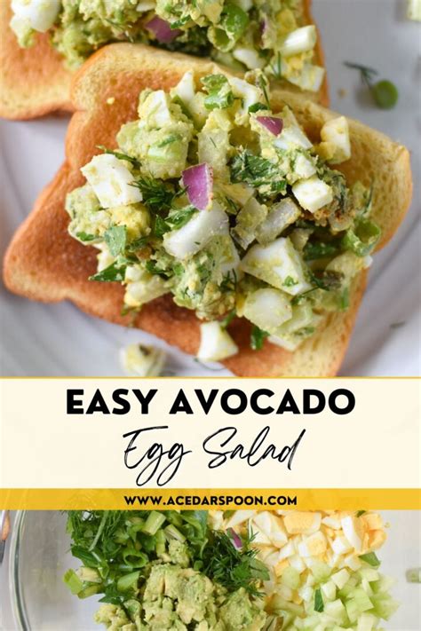 Avocado Egg Salad A Cedar Spoon
