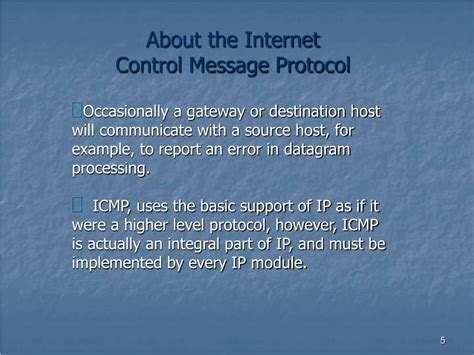 Ppt Internet Control Message Protocol Icmp Powerpoint Presentation Id9302548