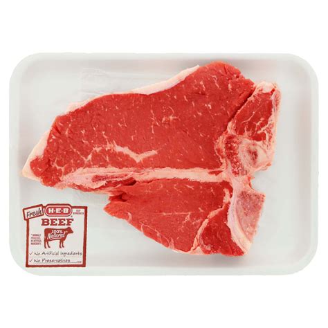 H E B Beef T Bone Steak Usda Select Shop Beef At H E B