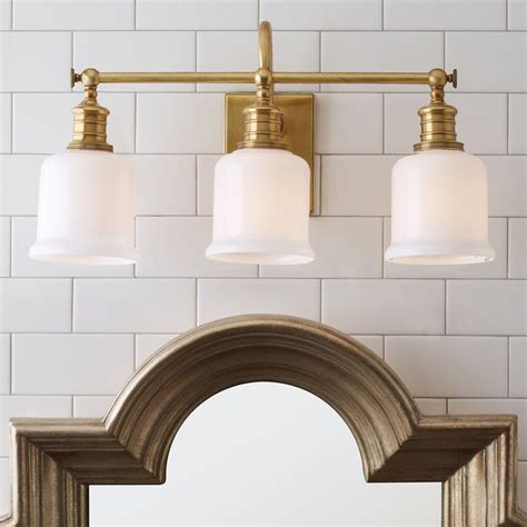 Well Appointed Bath Light 3 Light Brass Bathroom Lighting Brass Bathroom Fixtures Bath Light