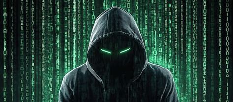 Mysterious Hacker In Digital World Premium Ai Generated Psd
