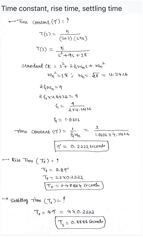 Solved Find The Output Response Impulse Step Ramp Parabolic For