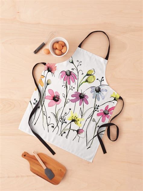 Colorful Daisy Flowers Apron