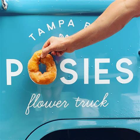 Peacheys Donuts Pop Up Lakewood Ranch Posies Flower Truck