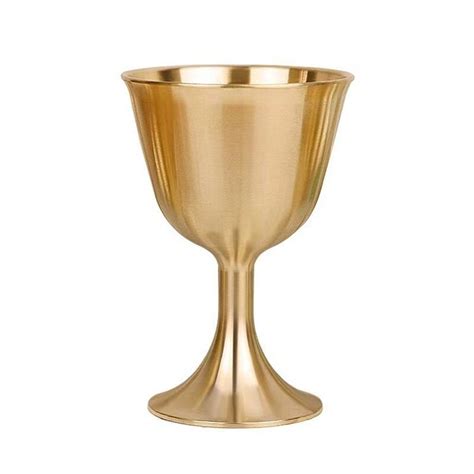 Wine Goblet Brass Drinking Glasses Brass Chalice C Grandado