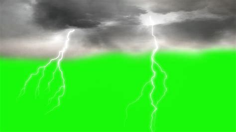 Free Thunder And Lightning Green Screen With Thunder And Lightning