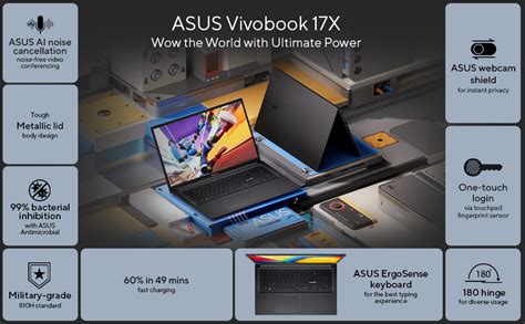 ASUS Vivobook - Portátil 17X, visualización FHD de 17.3 Pulgadas, CPU ...
