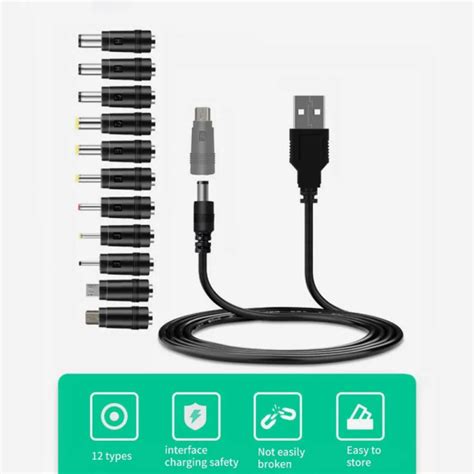 Универсальный кабель питания Usb шнур постоянного тока 5 5x2 1 мм с