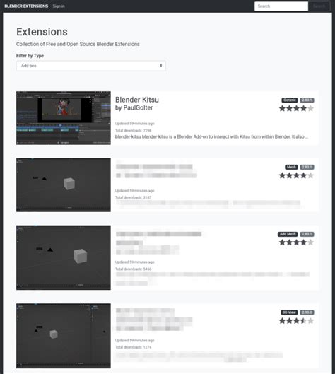 Blender Extensions Platform — Blender Developers Blog
